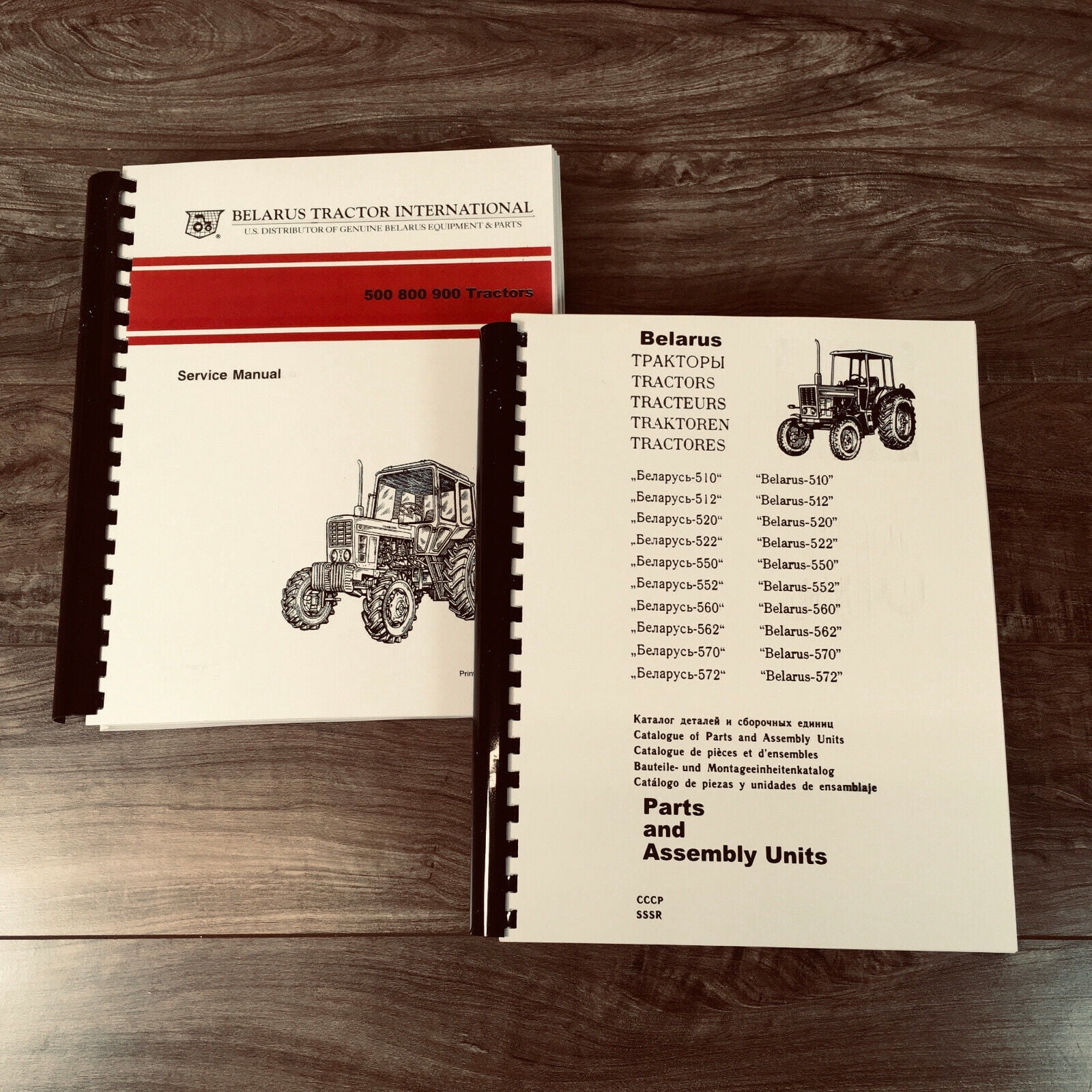 BELARUS 500 510 512 520 TRACTOR SERVICE PARTS MANUAL SET REPAIR ...