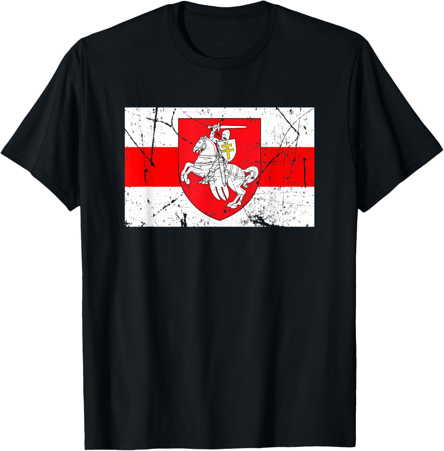 BELARUSIAN FLAG - PAGONYA GERB- BELARUS FLAG T-Shirt - Walmart.com