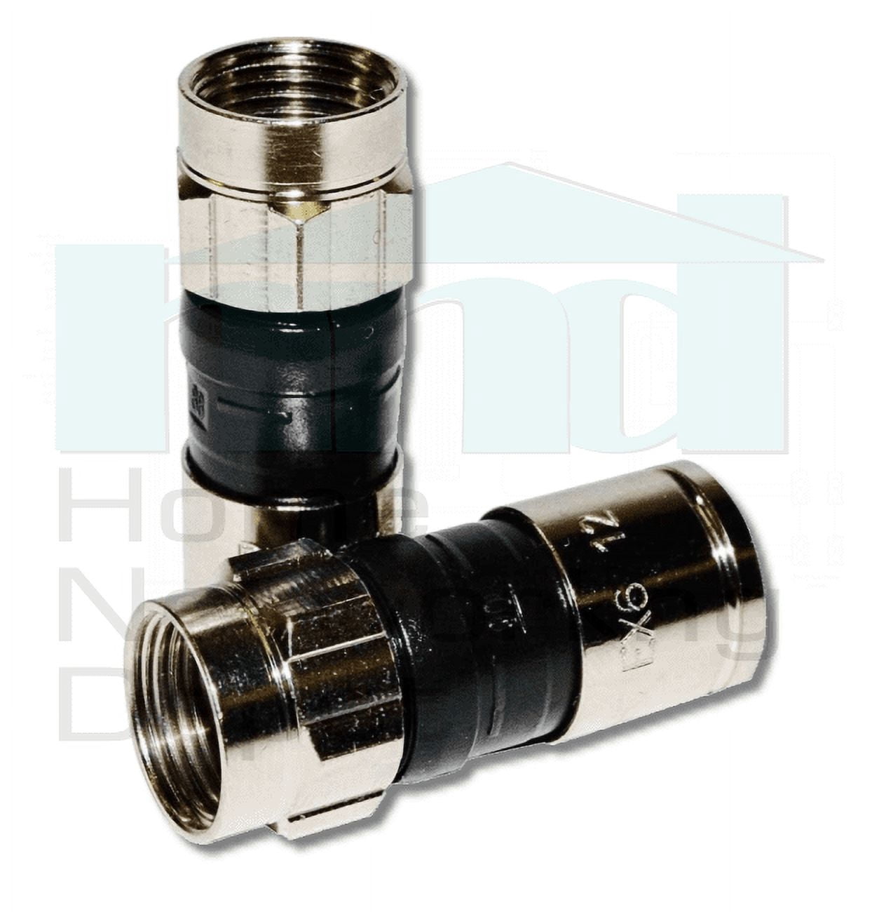BELDON/PPC RG-6 COMPRESSION F CONNECTORS PPC-EX6XLP - FOUR (04) PACK ...
