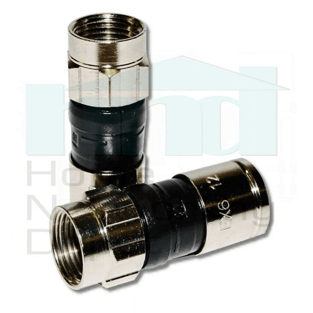 BELDON/PPC RG-6 COMPRESSION F CONNECTORS PPC-EX6XLP - FOUR (04) PACK ...