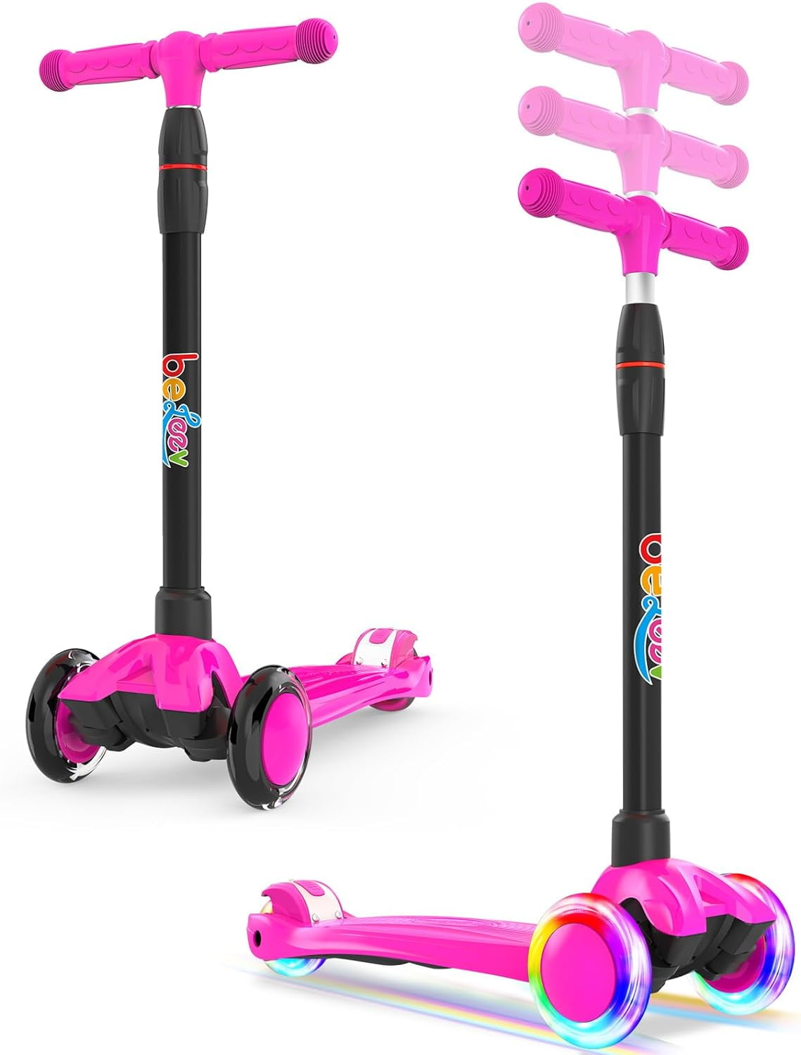 BELEEV A2 Scooters for Kids 3 Wheel Kick Scooter for Toddlers Girls ...