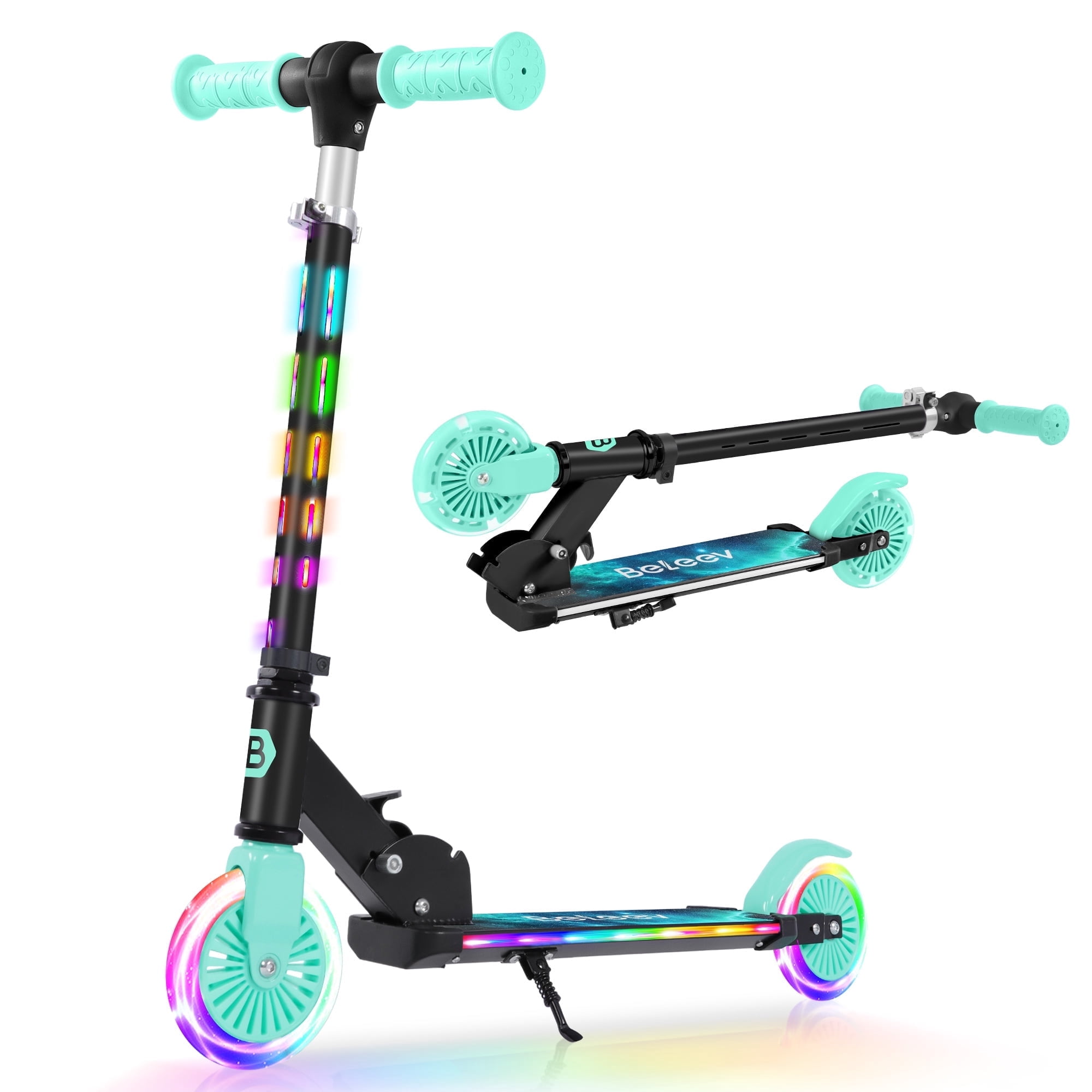 BELEEV Scooter for Kids Ages 3-12 - Kids Kick Scooters with Led Light ...