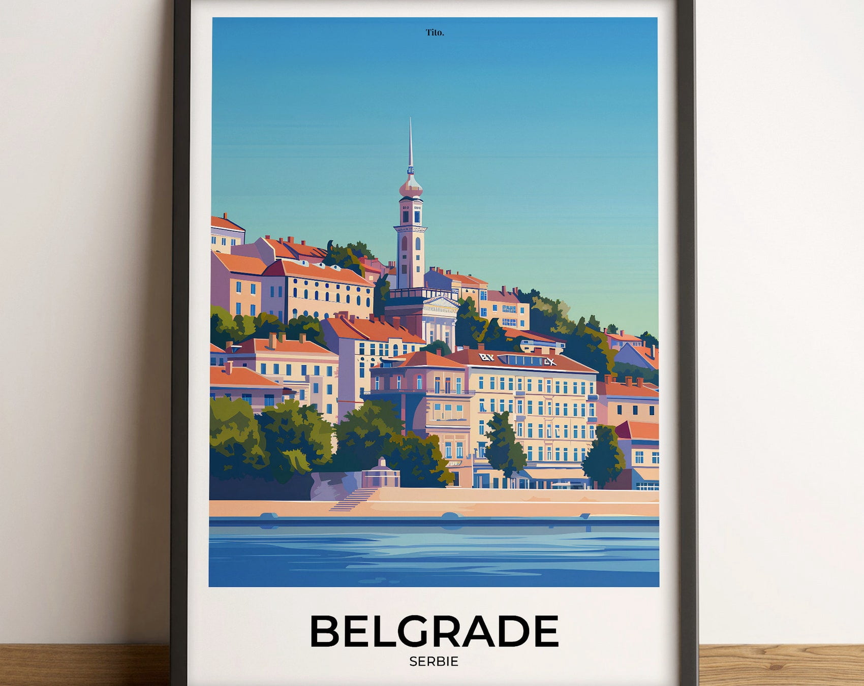 BELGRADE poster · Belgrade travel poster · Belgrade art print ...