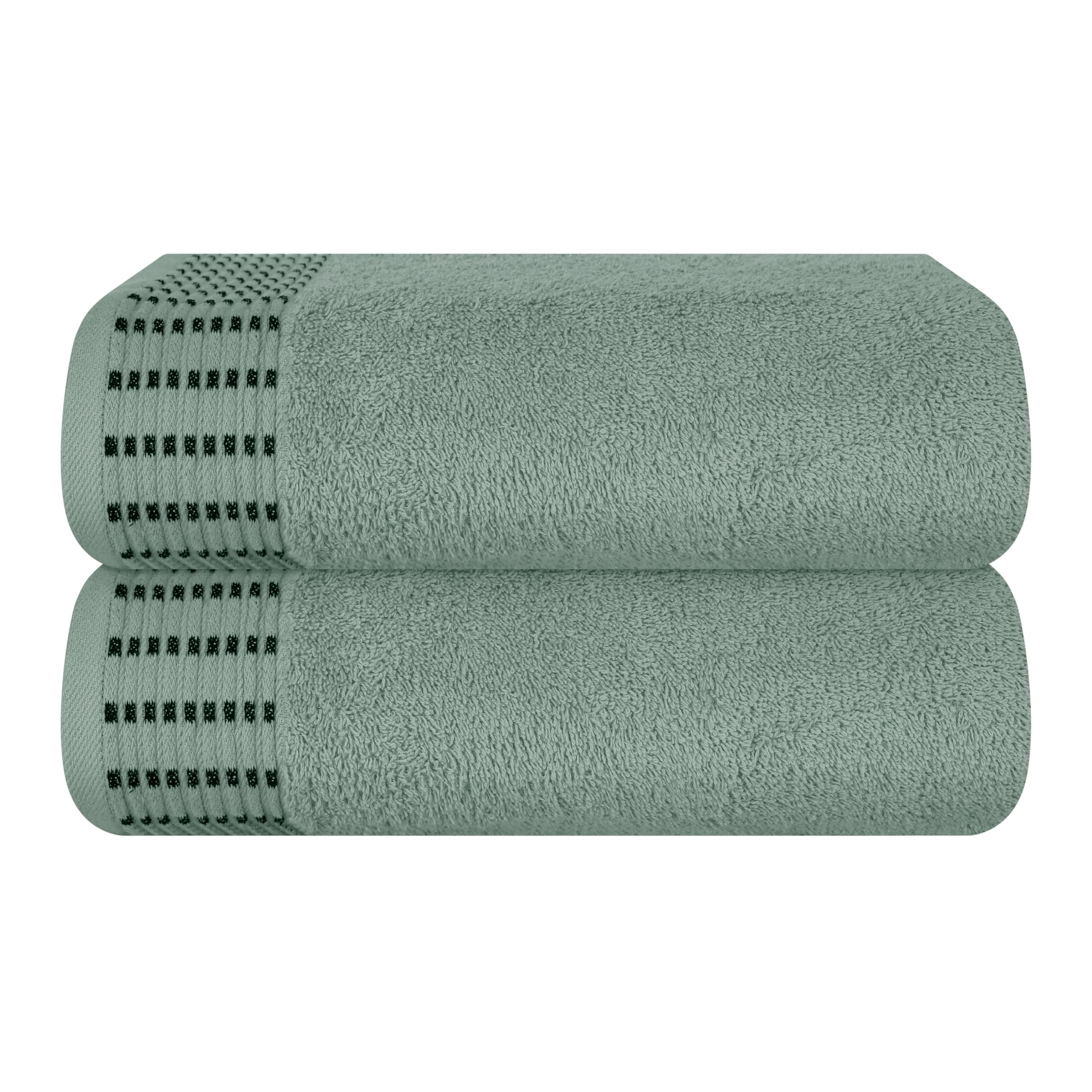 BELIZZI HOME 100% Premium Cotton 2 Pack Oversized Bath Towel Set 28x55 ...