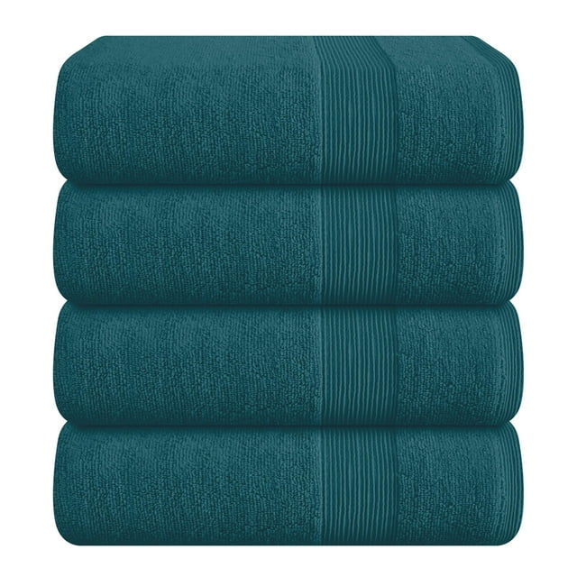 BELIZZI HOME Large 4 Pack Bath Towel Set, Ultra Soft and Absorbent ...