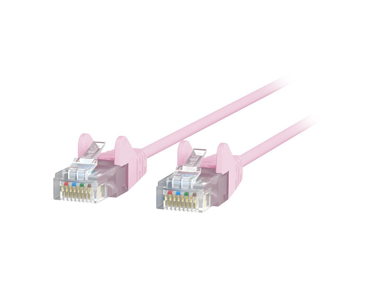 BELKIN CAT6 SLIM 28AWG CABLE -PINK -10FT - Walmart.com