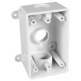 BELL PSB37550WH Single-Gang Weatherproof Box Three 1/2 in. or 3/4 in ... BELL PSB37550WH Single-Gang Weatherproof Box Three 1/2 in. or 3/4 in ...
