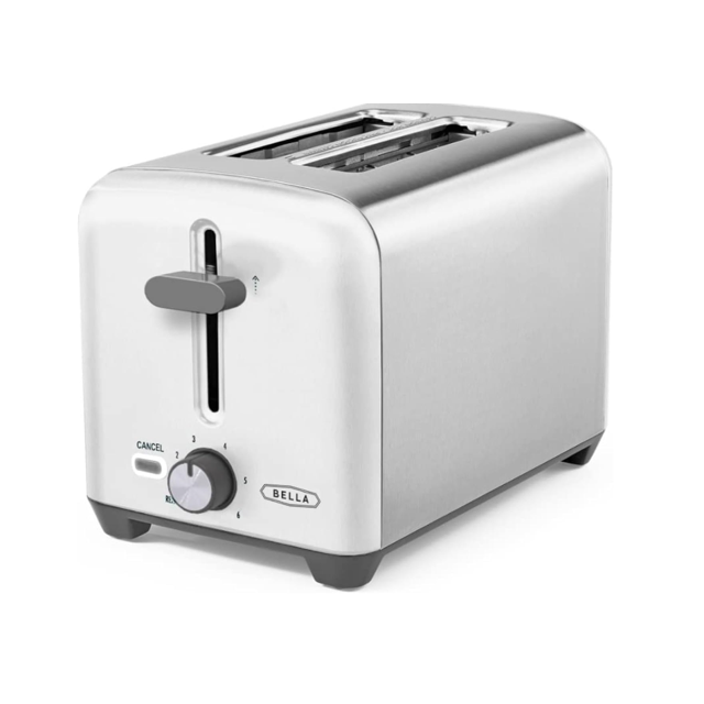 BELLA 2 Slice Toaster, Quick & Even Results Every Time, Wide Slots Fit ...