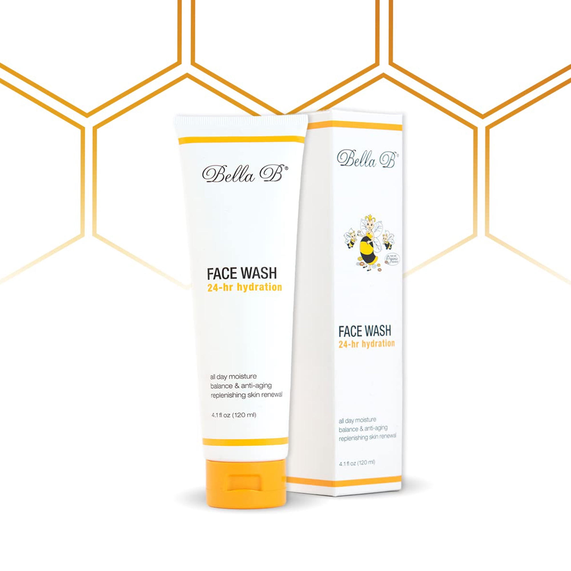 BELLA B Organic Skincare Cleanser, Pregnancy Safe Face Wash, Anti Aging ...