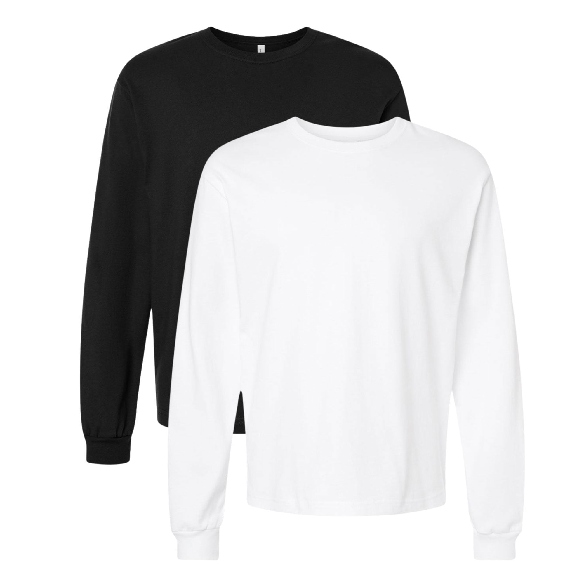 BELLA + CANVAS Heavyweight Long Sleeve T-Shirts,100% Ring-spun Cotton ...