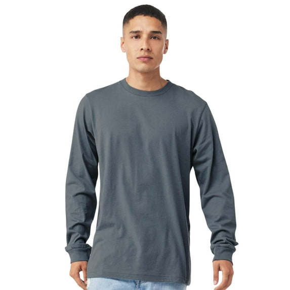 BELLA + CANVAS Unisex Jersey Long Sleeve T-Shirt Crewneck Tee Shirts ...