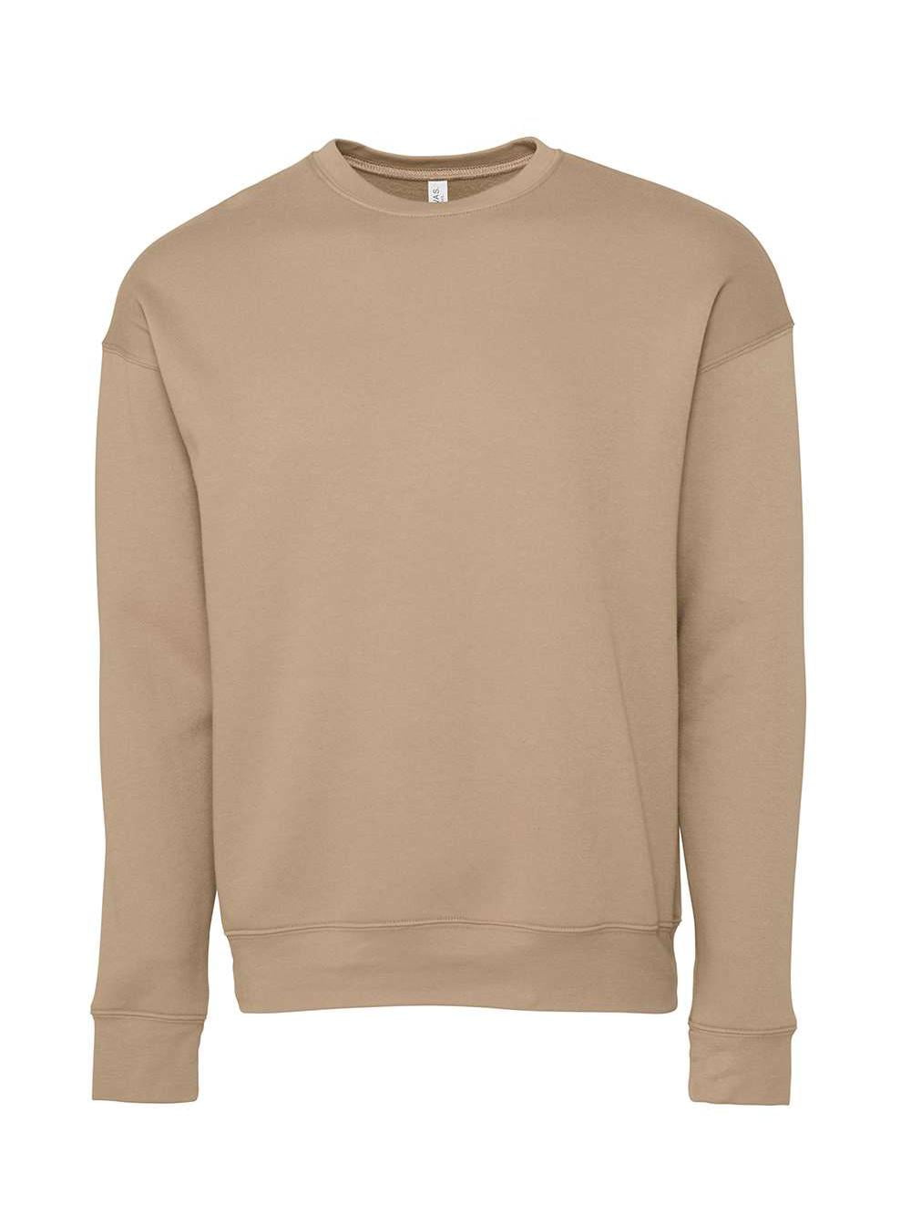 BELLA + CANVAS - Unisex Sponge Fleece Drop Shoulder Crewneck Sweatshirt ...