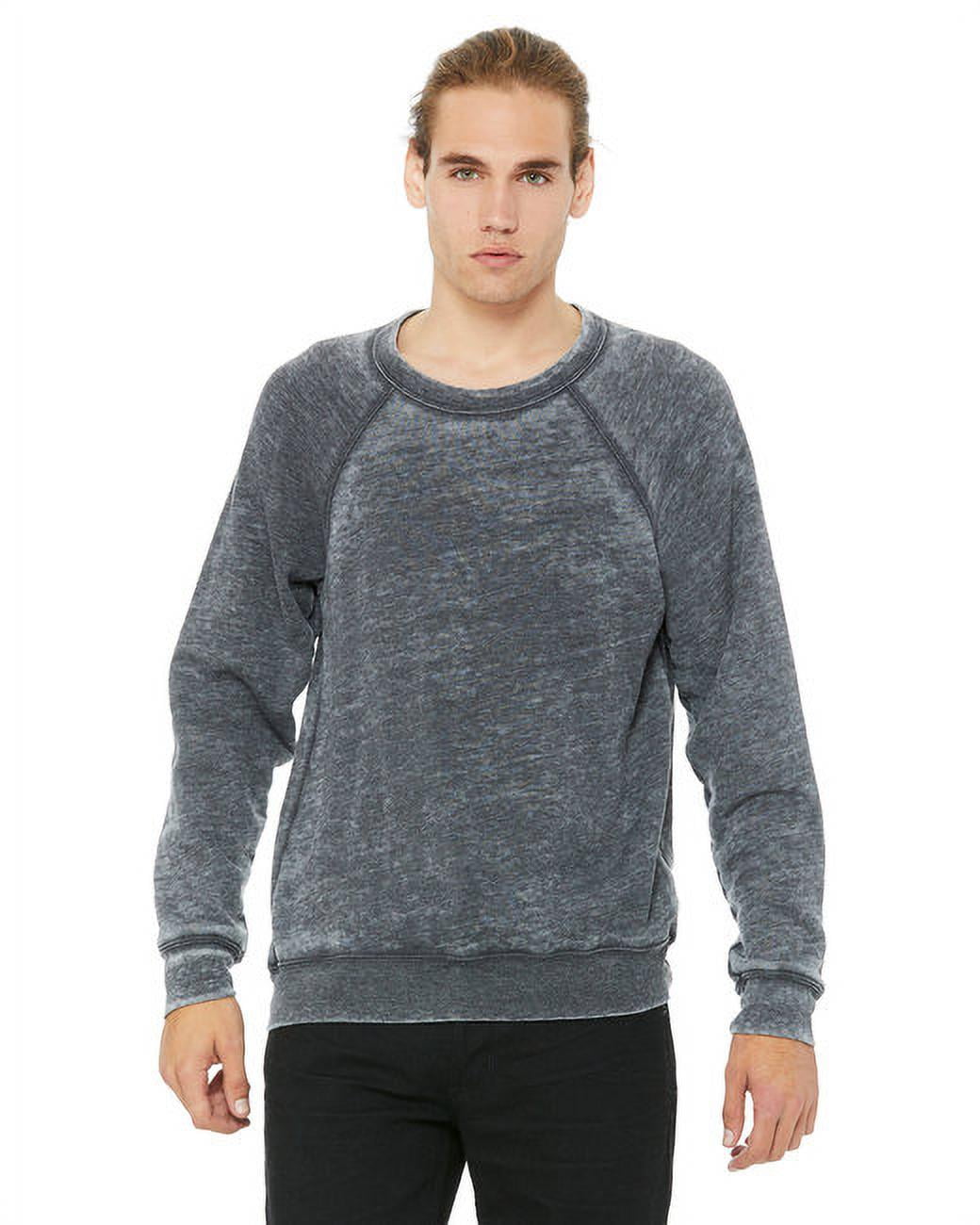 BELLA + CANVAS Sponge Fleece Raglan Crewneck Sweatshirt - Walmart.com