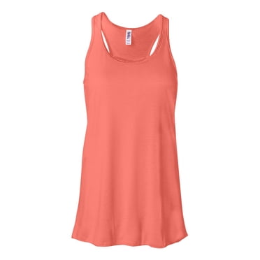 BELLA + CANVAS - Women's Flowy High-Neck Tank - 8809 - Peach - Size: S ...