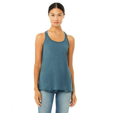 BELLA + CANVAS Women's Flowy Racerback Tank - Walmart.com