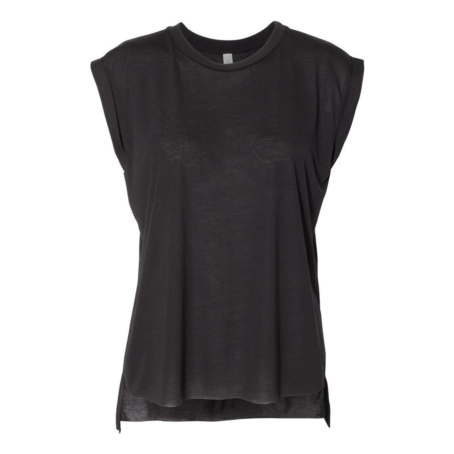 Bella+Canvas 8804 - Women's Flowy Rolled Cuff Muscle Tee - Walmart ...