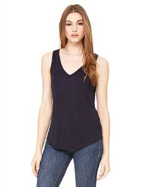BELLA + CANVAS Women's Flowy V-Neck Tank Size XL Color Blues - Walmart.com