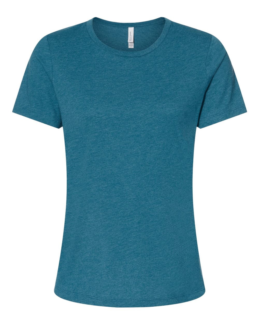 BELLA + CANVAS Women’s Relaxed Fit Heather CVC Tee - Walmart.com