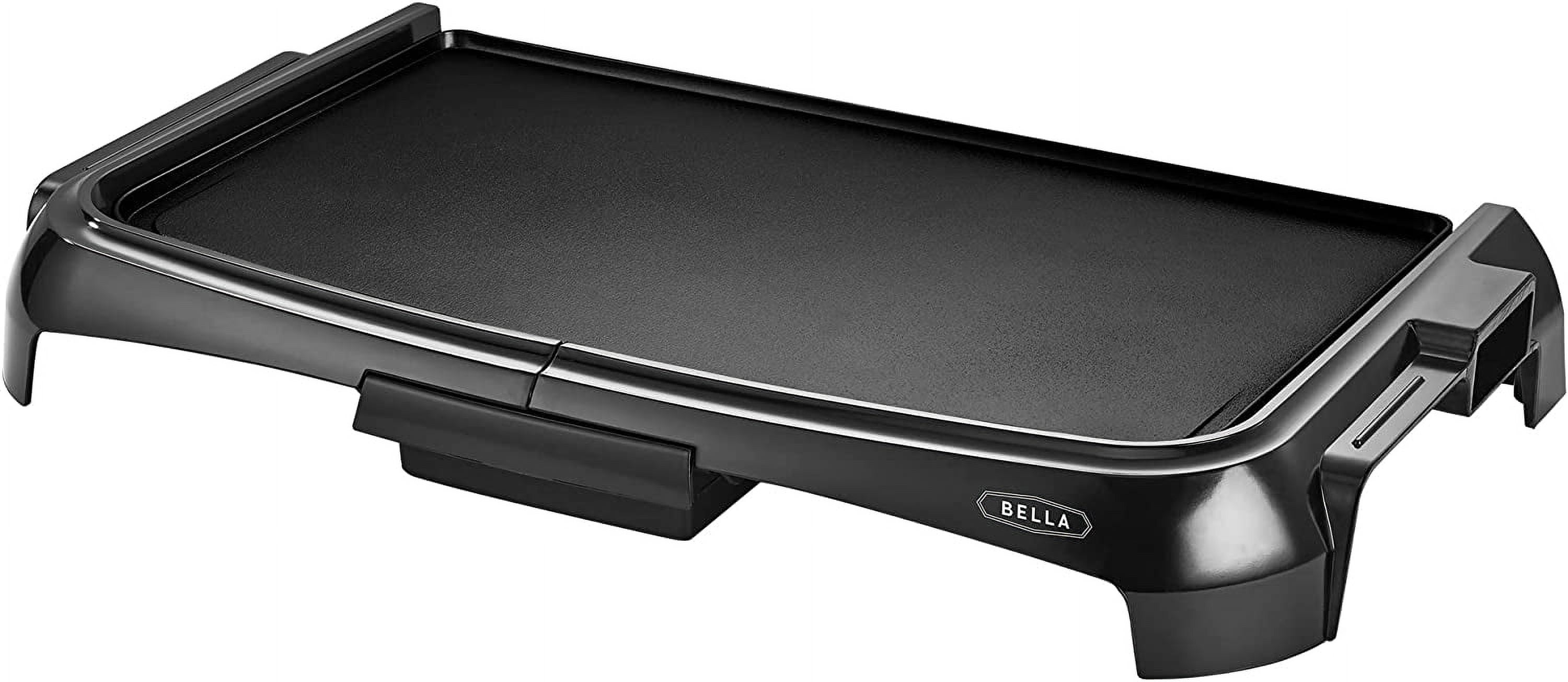 BELLA Electric Griddle with Crumb Tray - Smokeless Indoor Grill ...