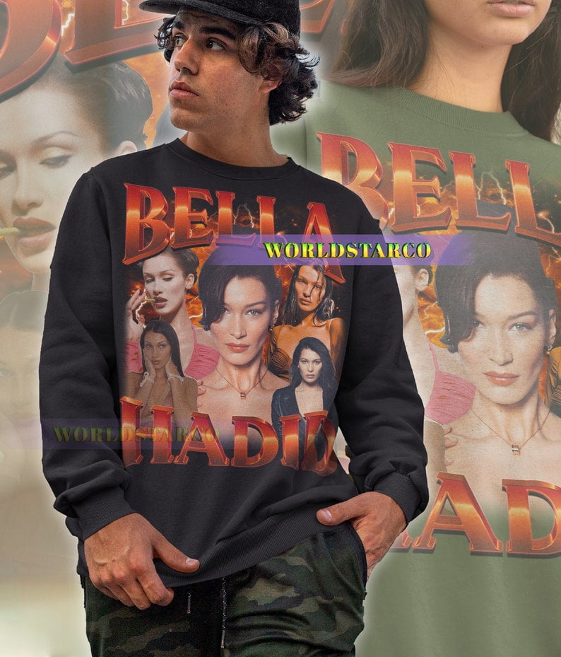 BELLA HADID Sweatshirt, Bella Hadid Homage Sweatshirtter, Bella Hadid ...