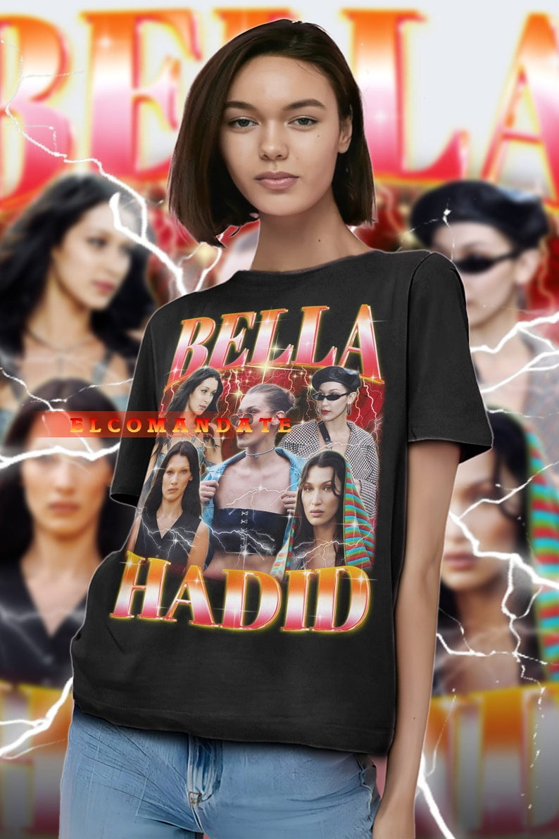 BELLA HADID Vintage Shirt, Bella Hadid Homage Tshirt, Bella Hadid Fan ...