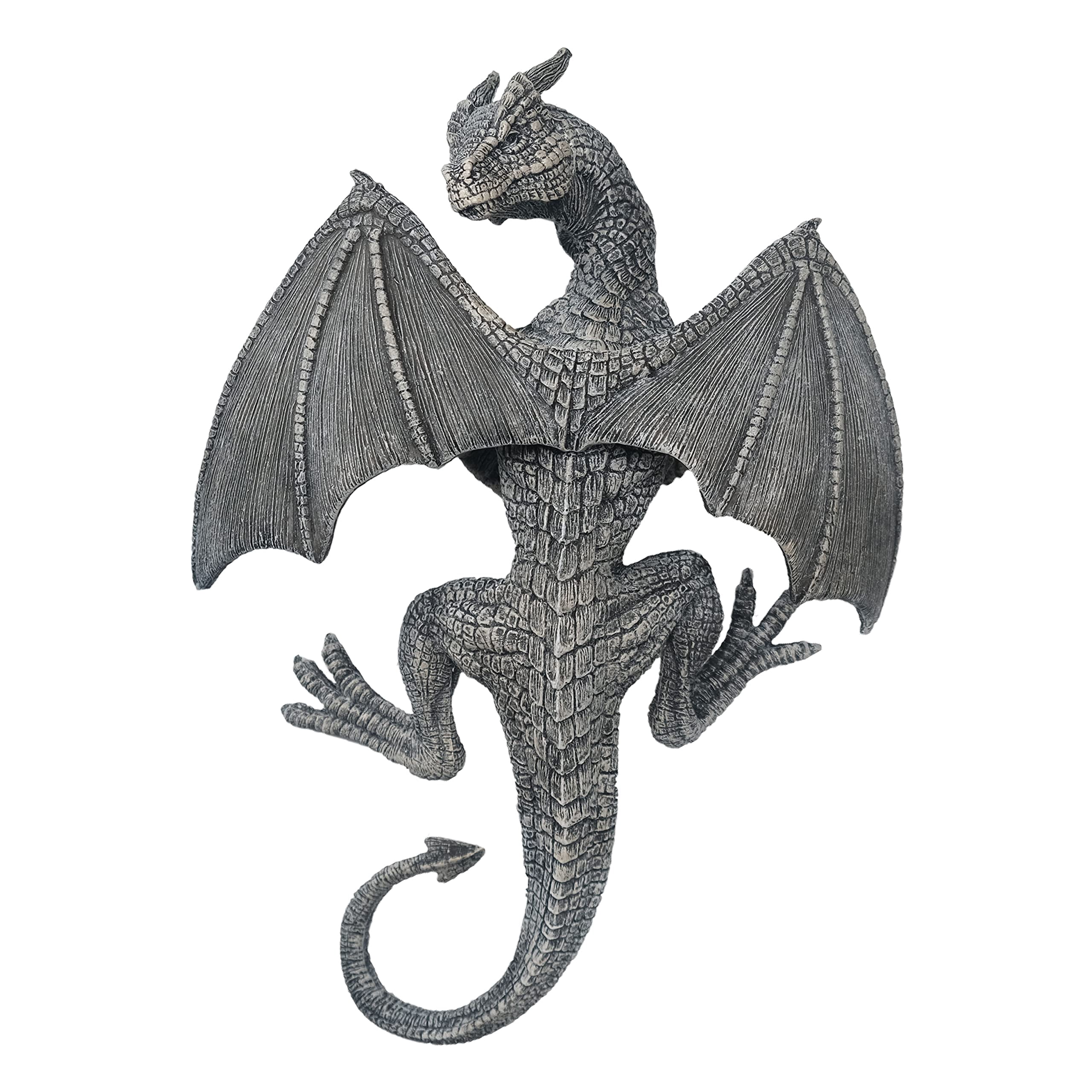 BELLA HAUS DESIGN Dragon Winged Gargoyle Fence Hanger - Outdoor Wall ...