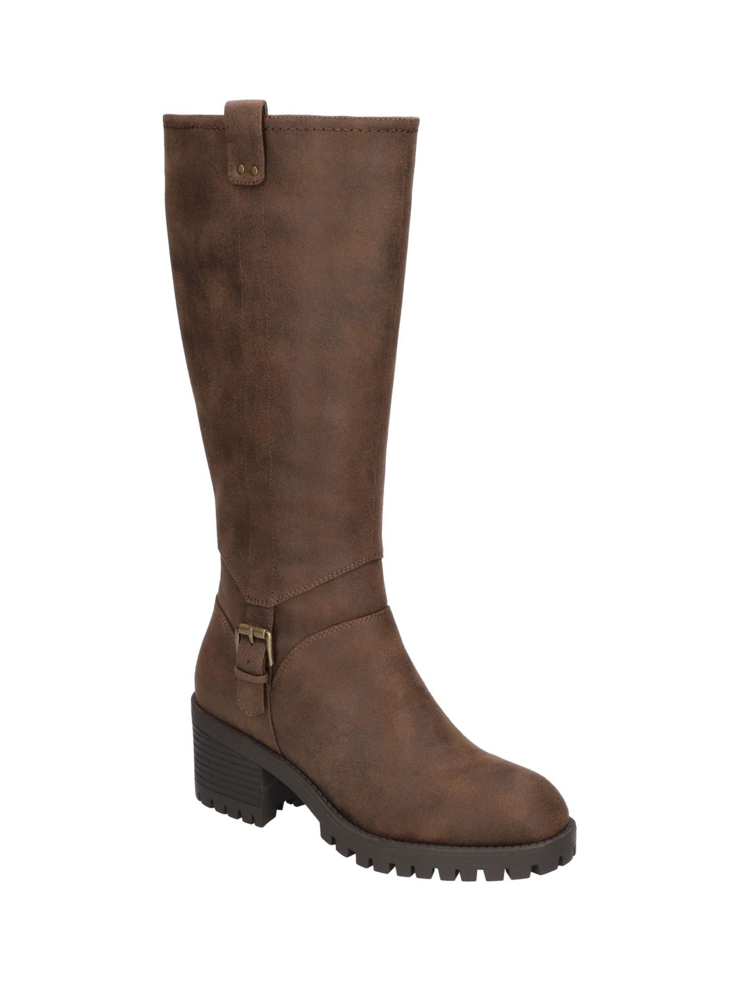 BELLA VITA Womens Brown Goring Buckled Strap Side Pull-Tab Lug Sole ...
