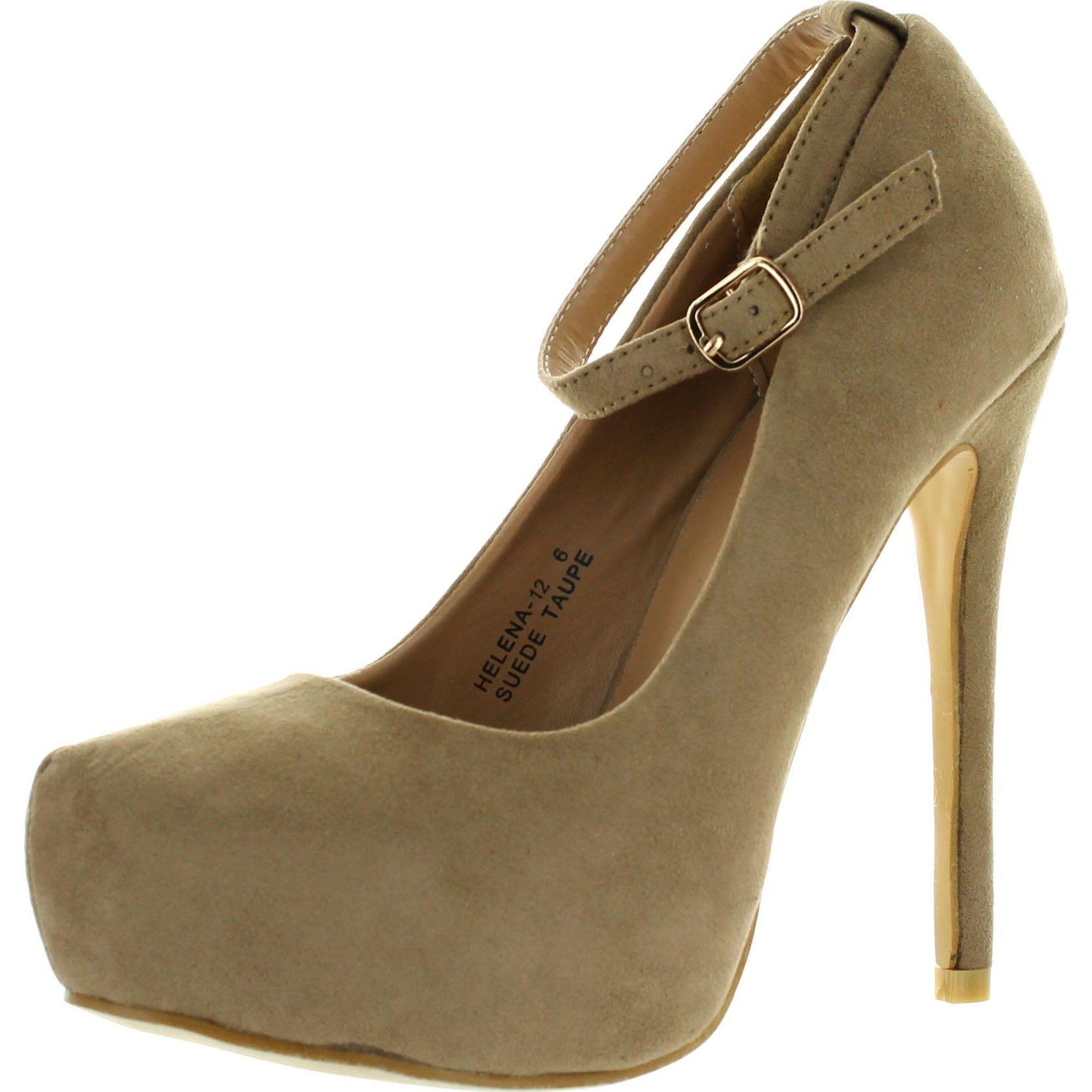 BELLAMARIE HELENA-12 Women's Formal Ankle Strap Platform Stiletto Party ...