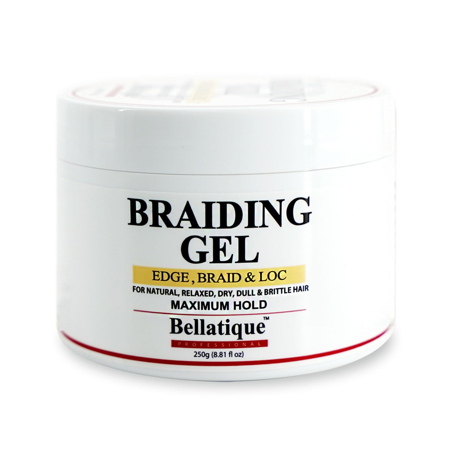 BELLATIQUE Professional Braiding Gel OKA4 Maximum Hold Gel for All Hair ...