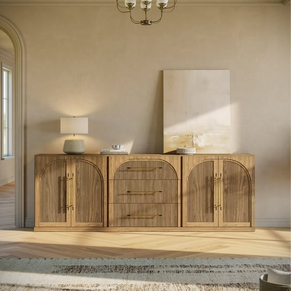 BELLEZE 3-Piece Modular Sideboard Set Freely Configurable, 2 Double ...