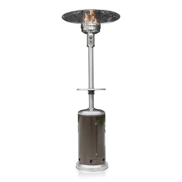 BELLEZE 48,000 BTU Outdoor Backyard Patio Propane Gas Heater - Bronze ...