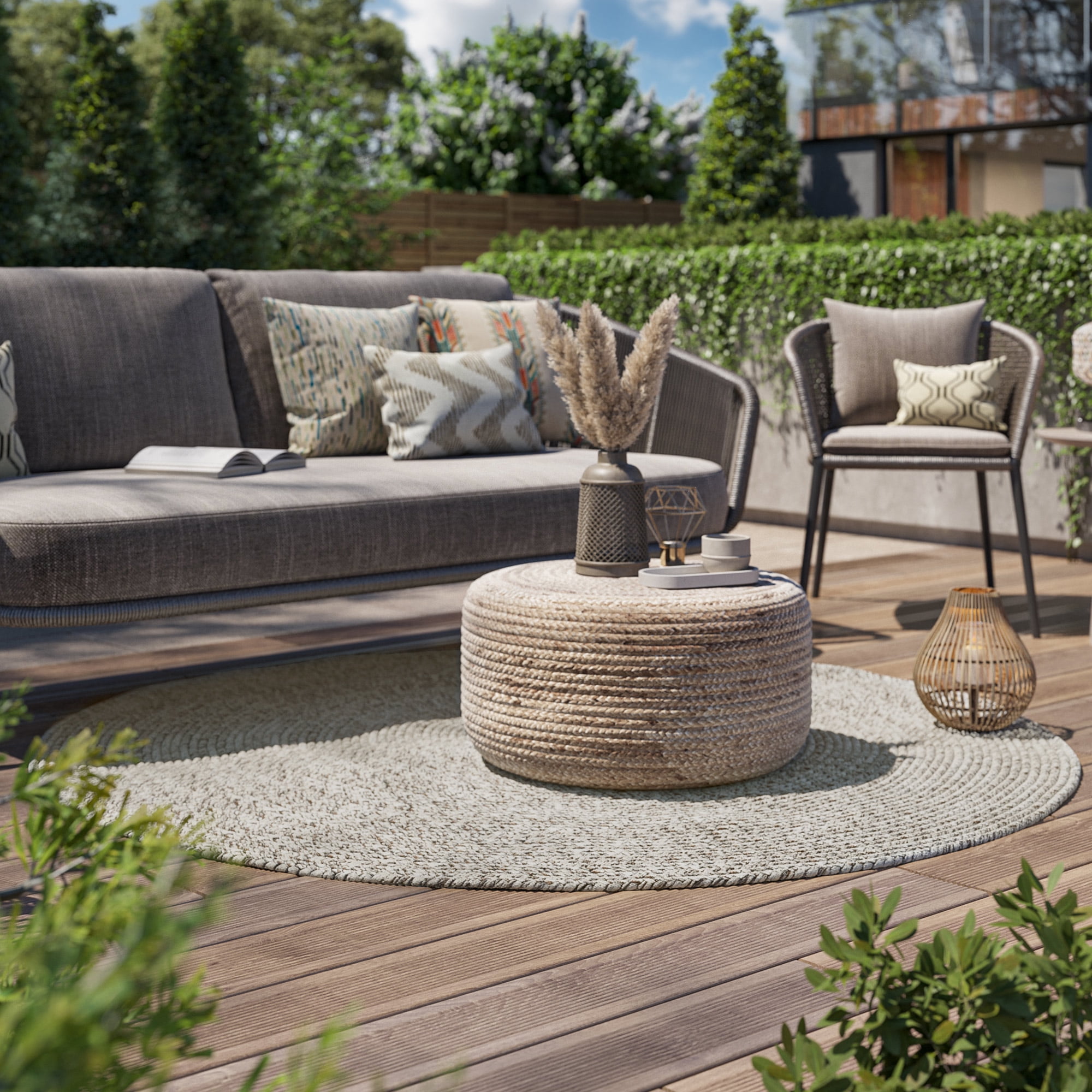 BELLEZE Area Rug Modern Solid Colored Indoor Outdoor Rug, Accent Rug ...