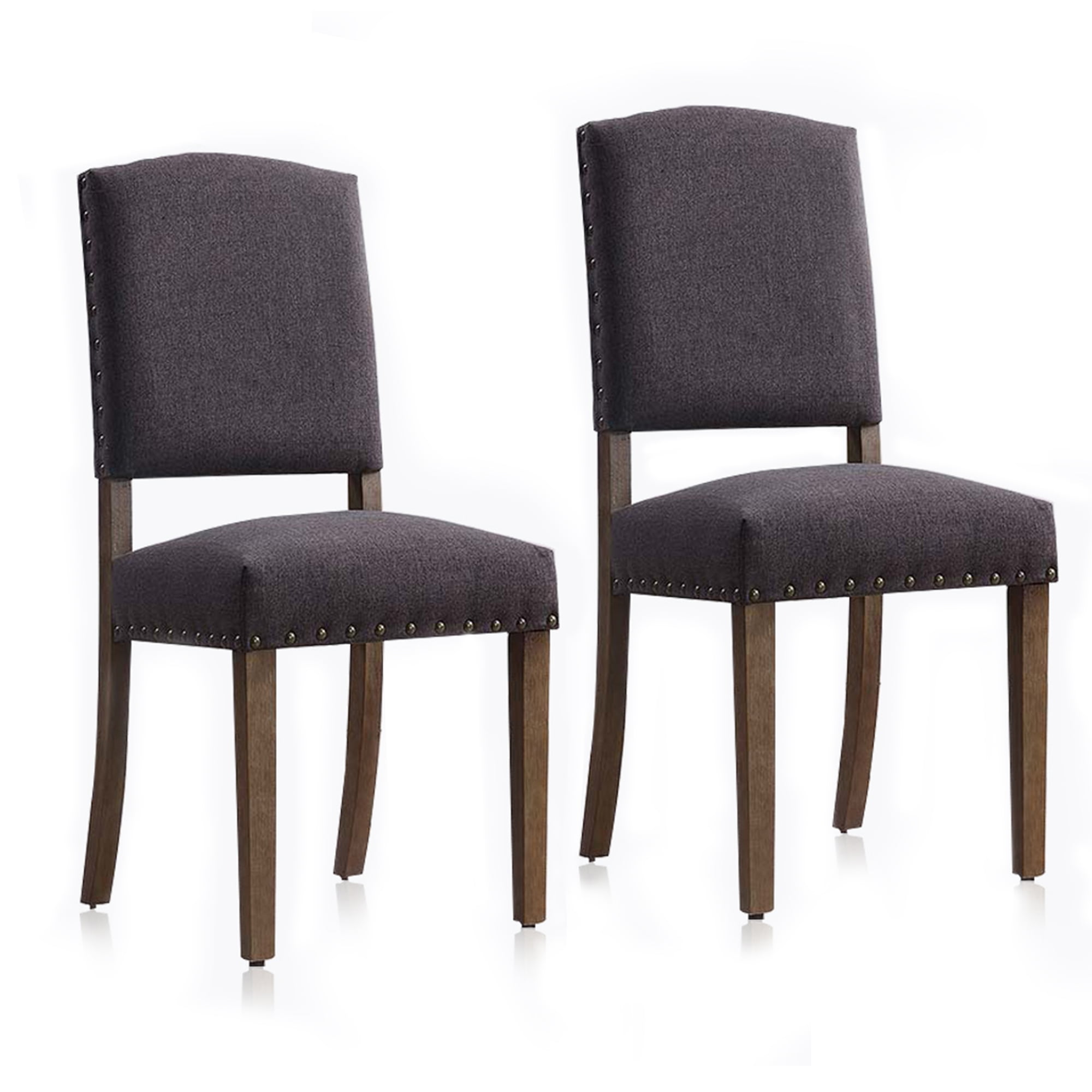 BELLEZE Dining Chairs Set of 2, Upholstered Parson Chairs with High ...