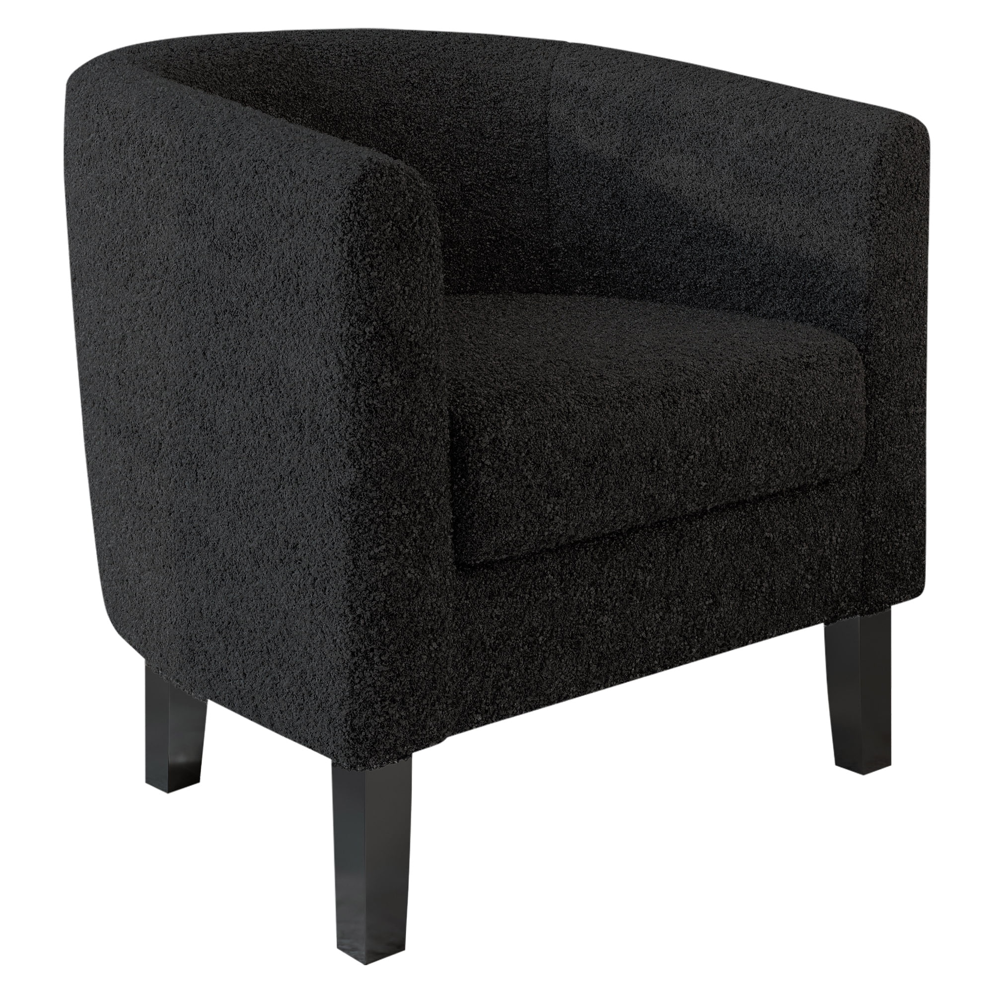 BELLEZE Living Room Chair, Teddy Polyester Accent Chair Barrel Round ...