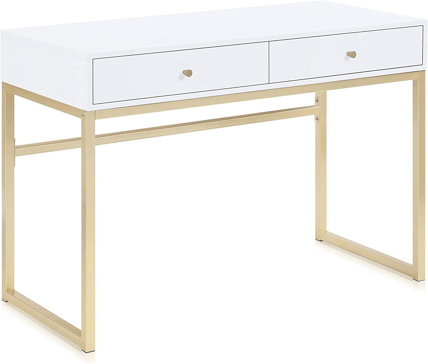 BELLEZE Modern 42 Inch Makeup Vanity Dressing Table or Home Office ...