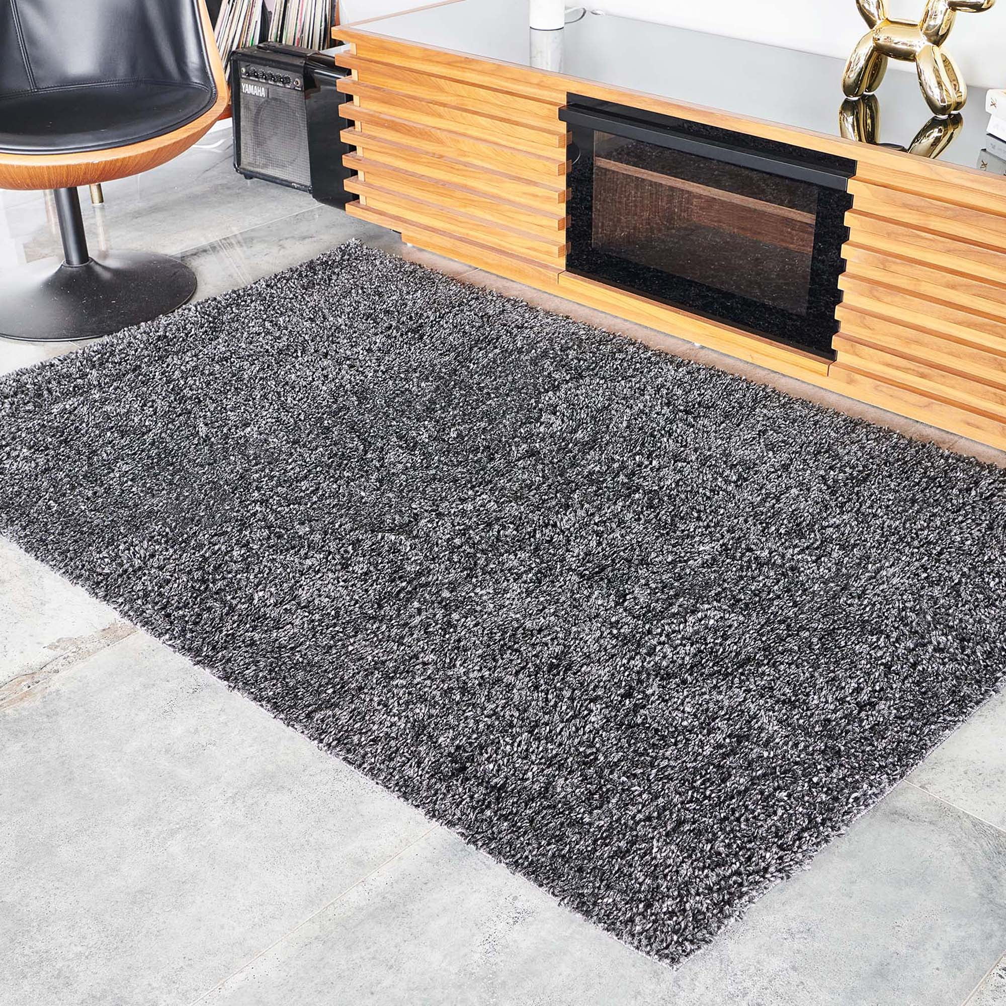 BELLEZE Parma Luxury Ultra Soft Fluffy Area Rug Modern Indoor Shaggy ...