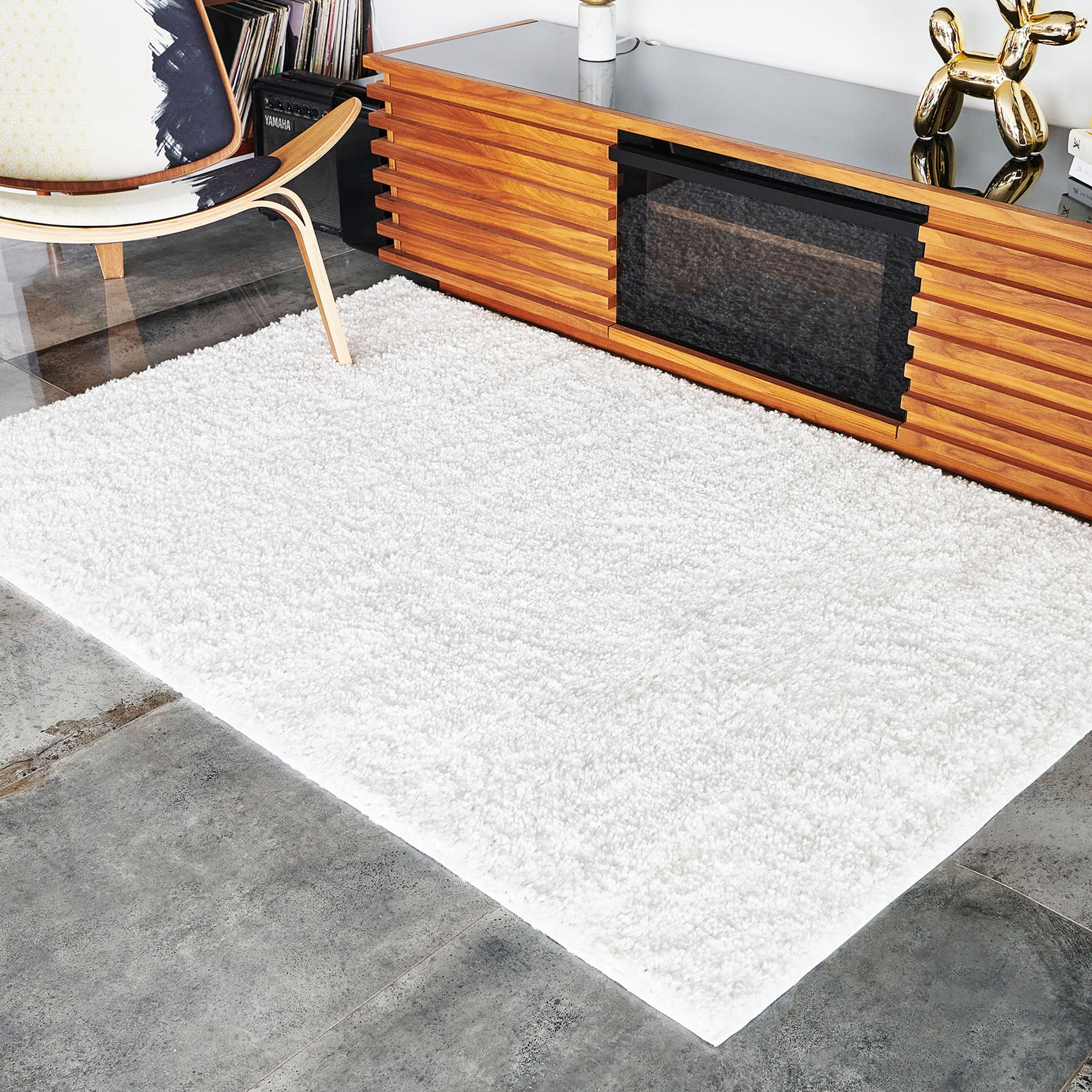 BELLEZE Parma Luxury Ultra Soft Fluffy Area Rug Modern Indoor Shaggy ...