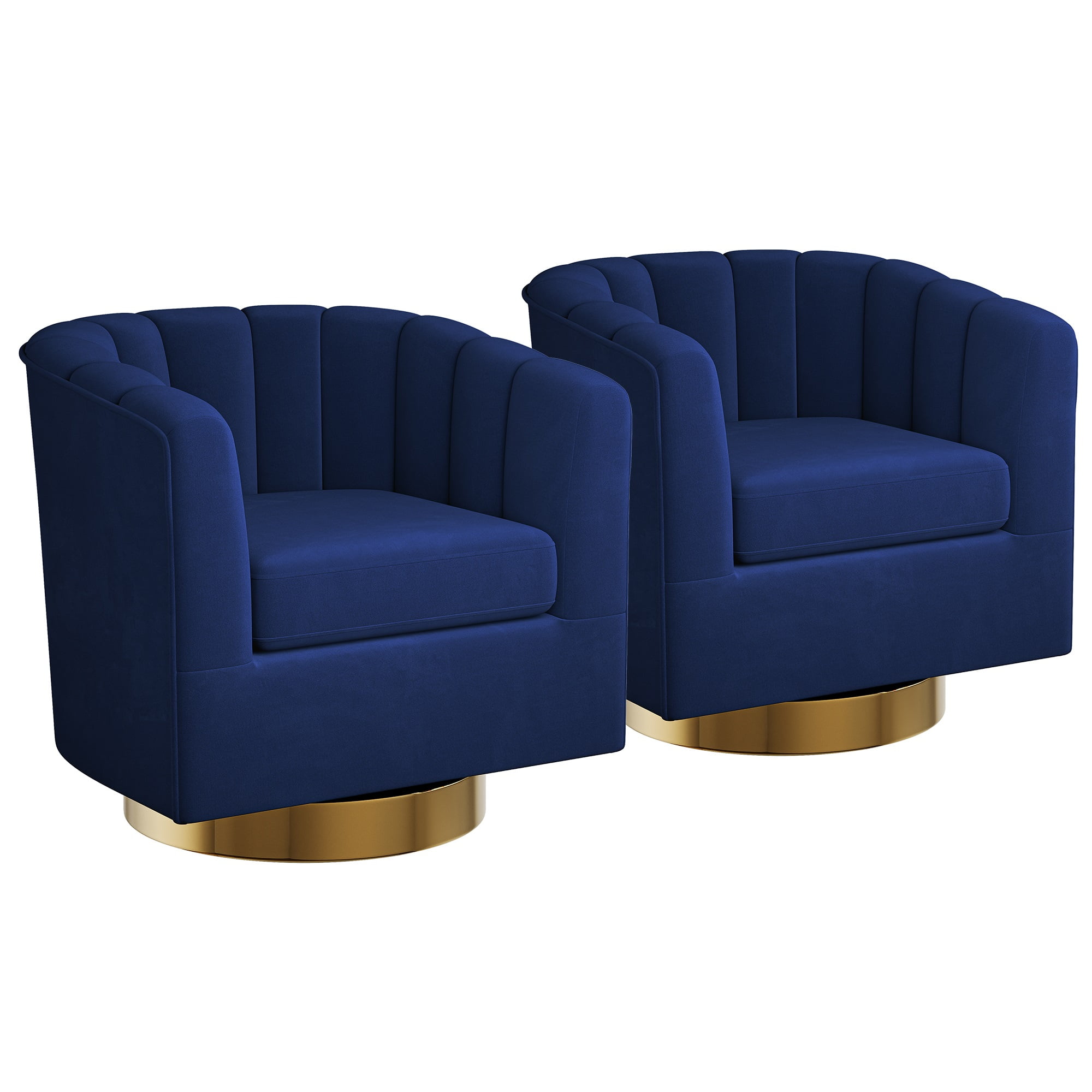 BELLEZE Swivel Accent Chair, Wide Modern Upholstered Armchair 360 ...