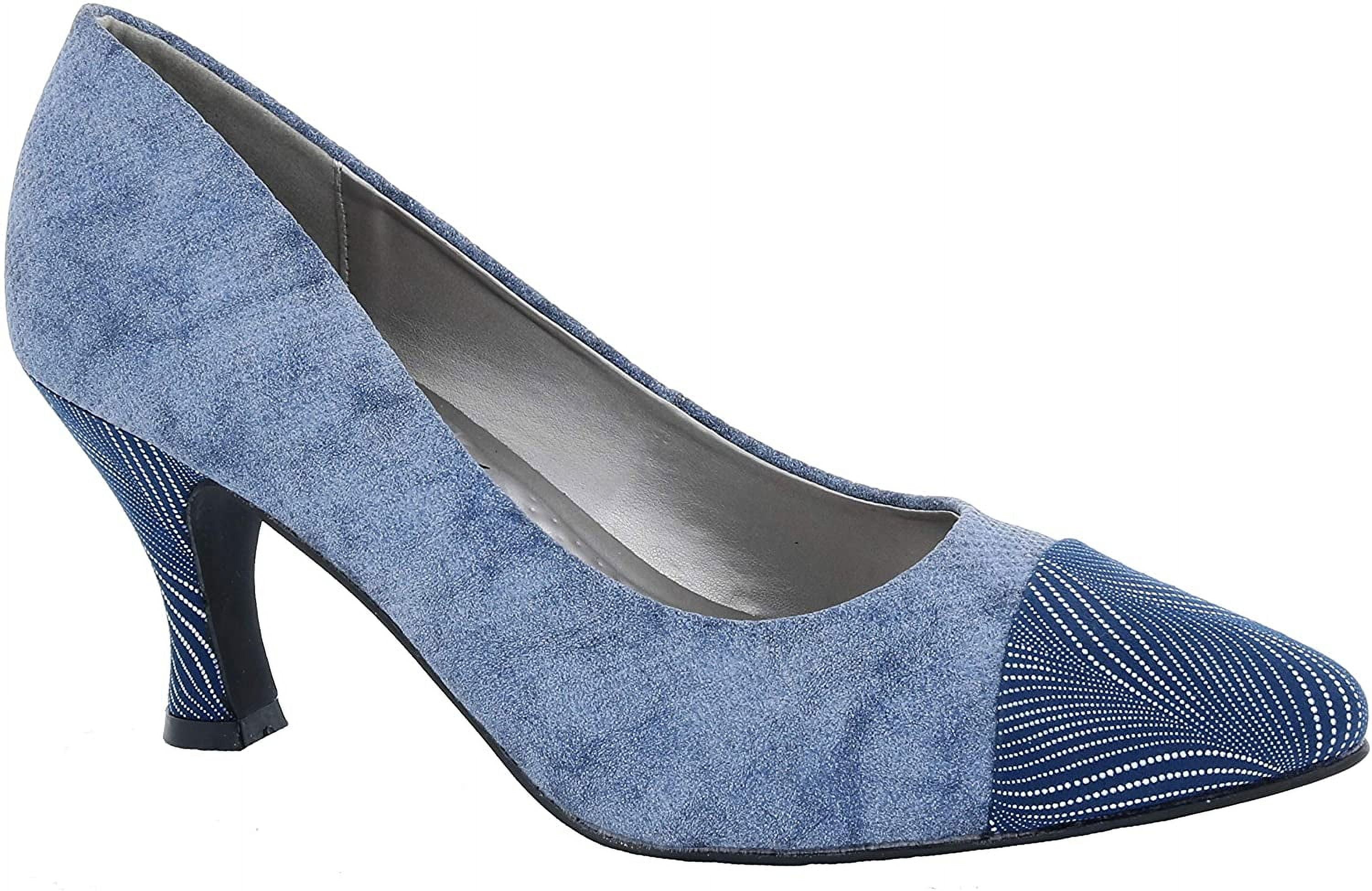 Bellini Womens Zesty Geo Textile Pump 7.5 Blue Geo Textile - Walmart.com