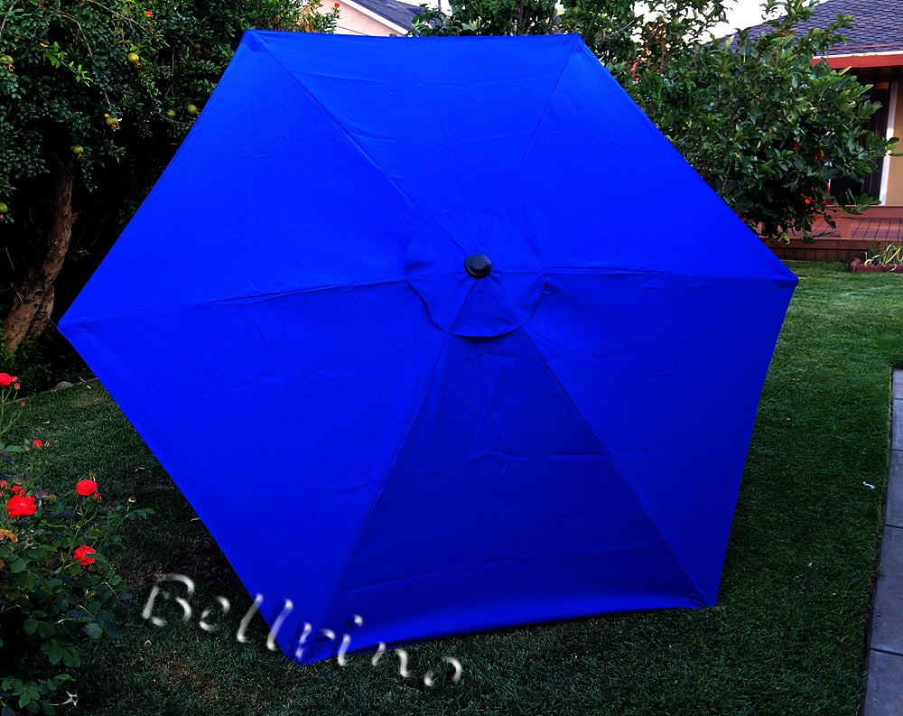 Bellrino Decor Replacement Umbrella Canopy 9ft 6 Ribs UV30+ - Walmart.com