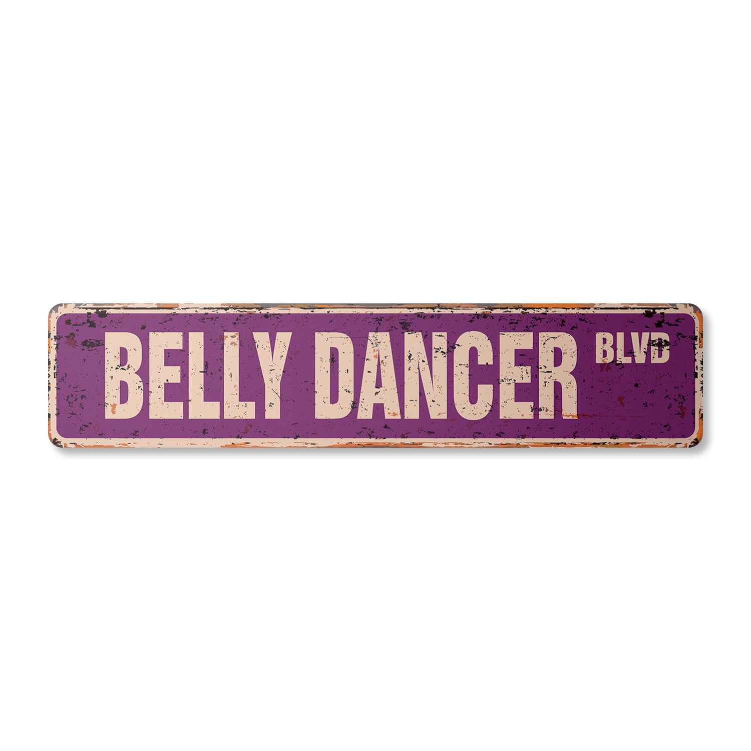 BELLY DANCER Vintage Plastic Street Sign party dancing outfit middle ...