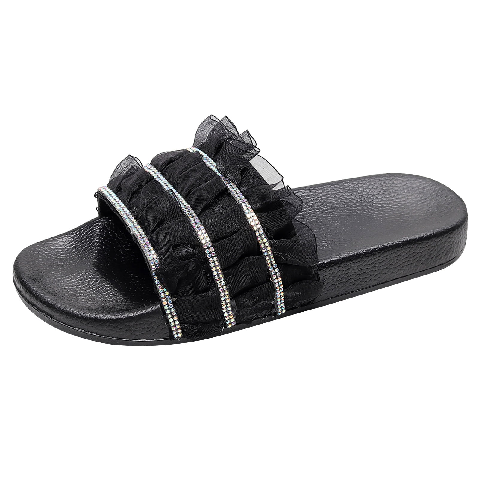 BELLZELY Womens Shoes Wide Width Clearance Trendy Women Ankle Strap ...
