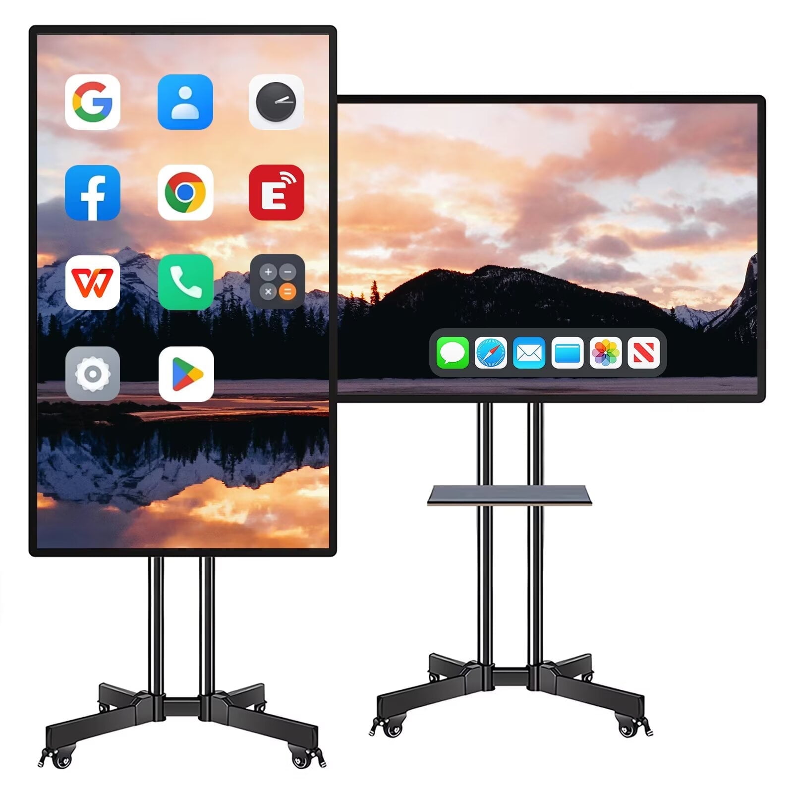 BELNET 49" 2K IR Touch Smart Board Dual OS Android Control & Wireless ...