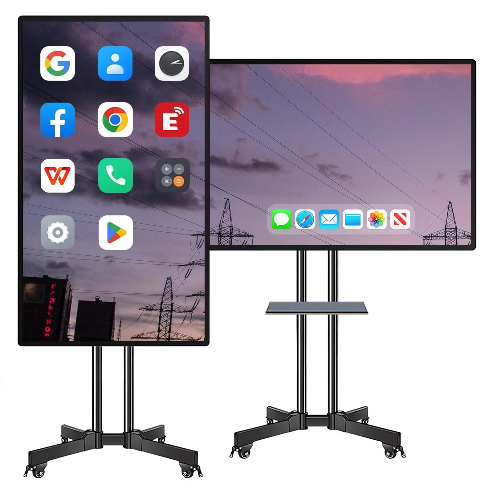 BELNET 49'' Smart Board 4K HDR Multi Touch Live Streaming Hub Android ...