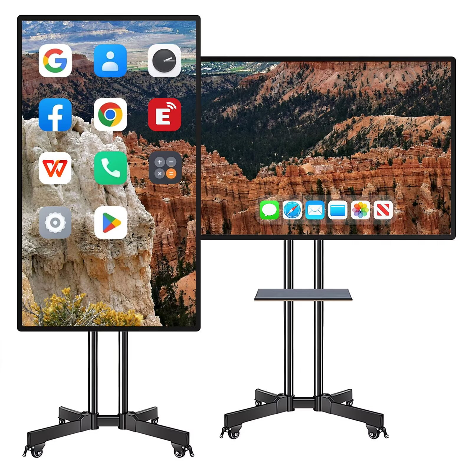 BELNET 49'' Smart TVs Wireless Screen Mirroring Android Interactive ...