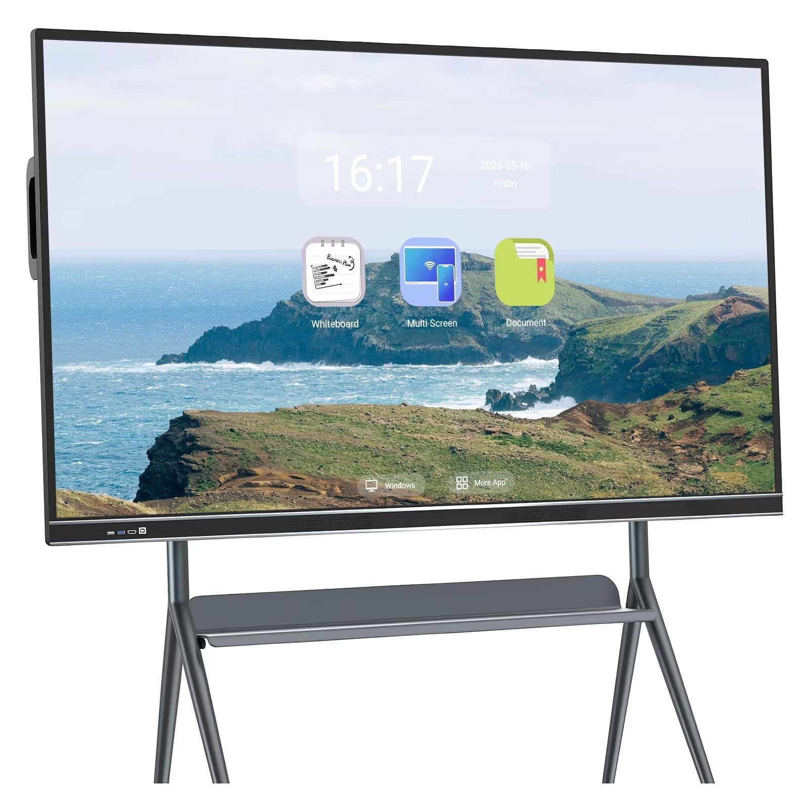 BELNET 4K-Compatible Smart Display 75 Inch for HDMI/VGA Inputs Multi ...