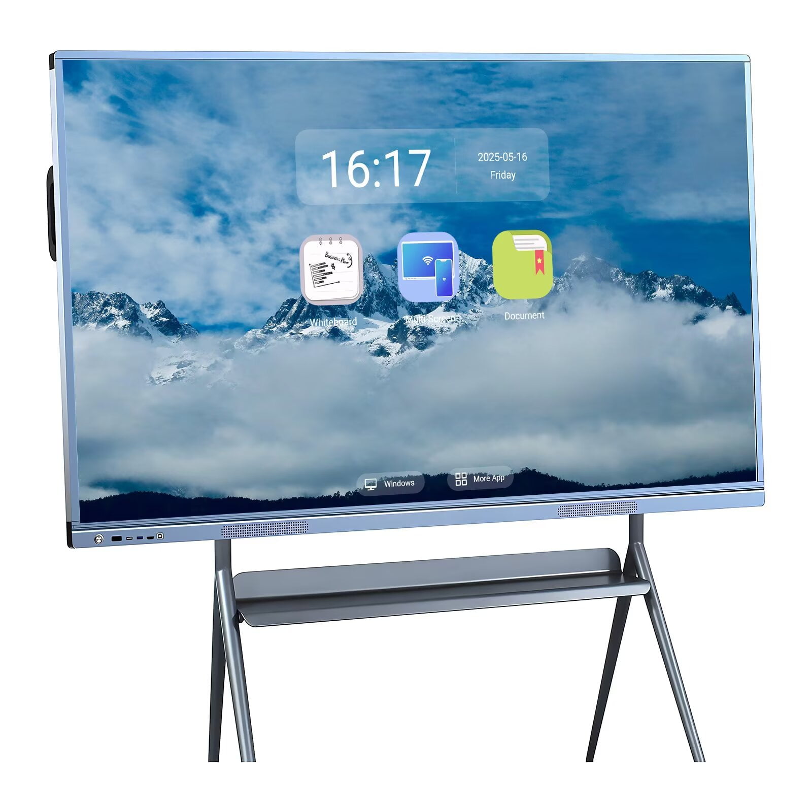 BELNET 55 Inch 4K Smart Board with Eshare Screen Mirroring & 20-Touch Point for Business/Church ...