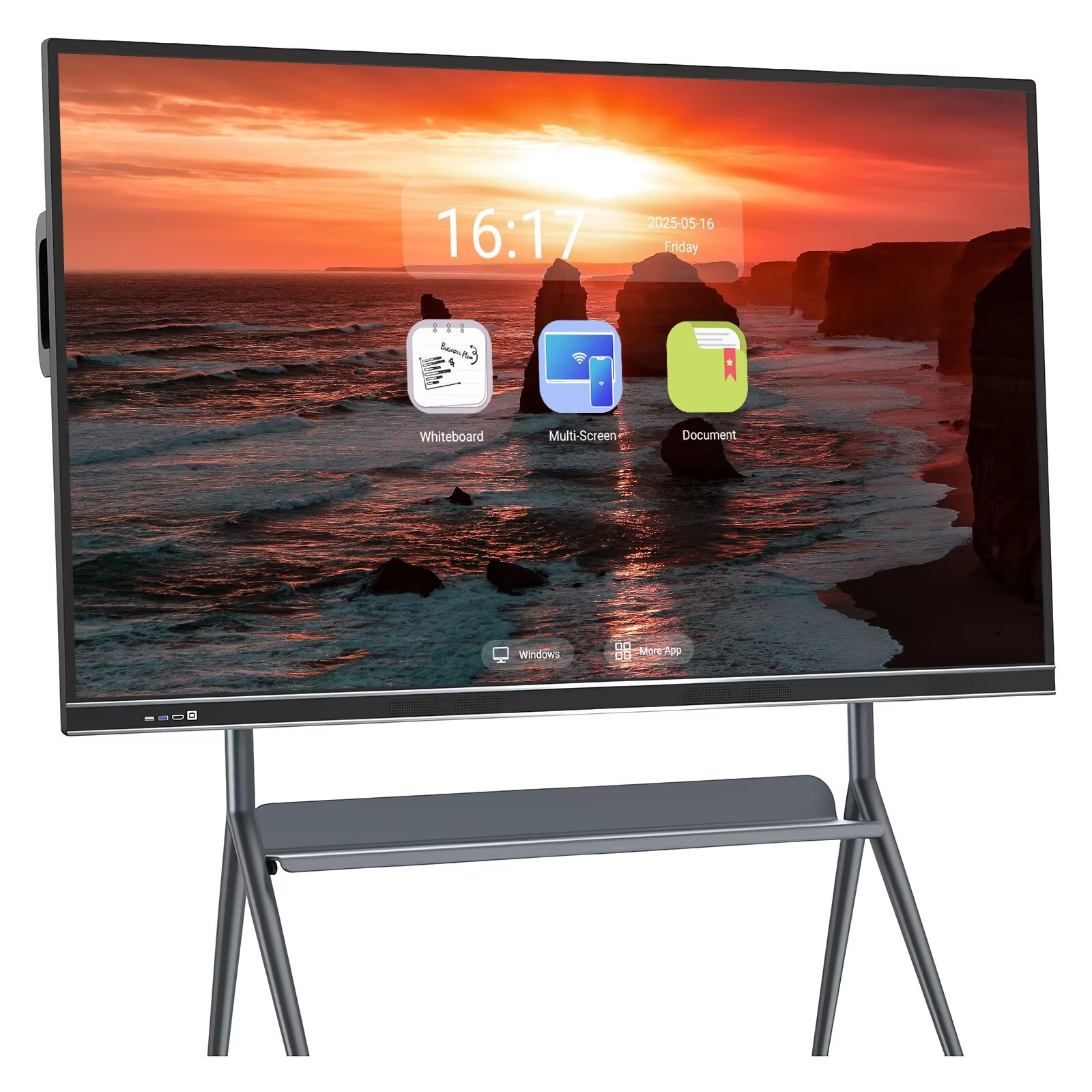 BELNET 75'' Smart Board Electronic Whiteboard 1080P Digital Signage ...