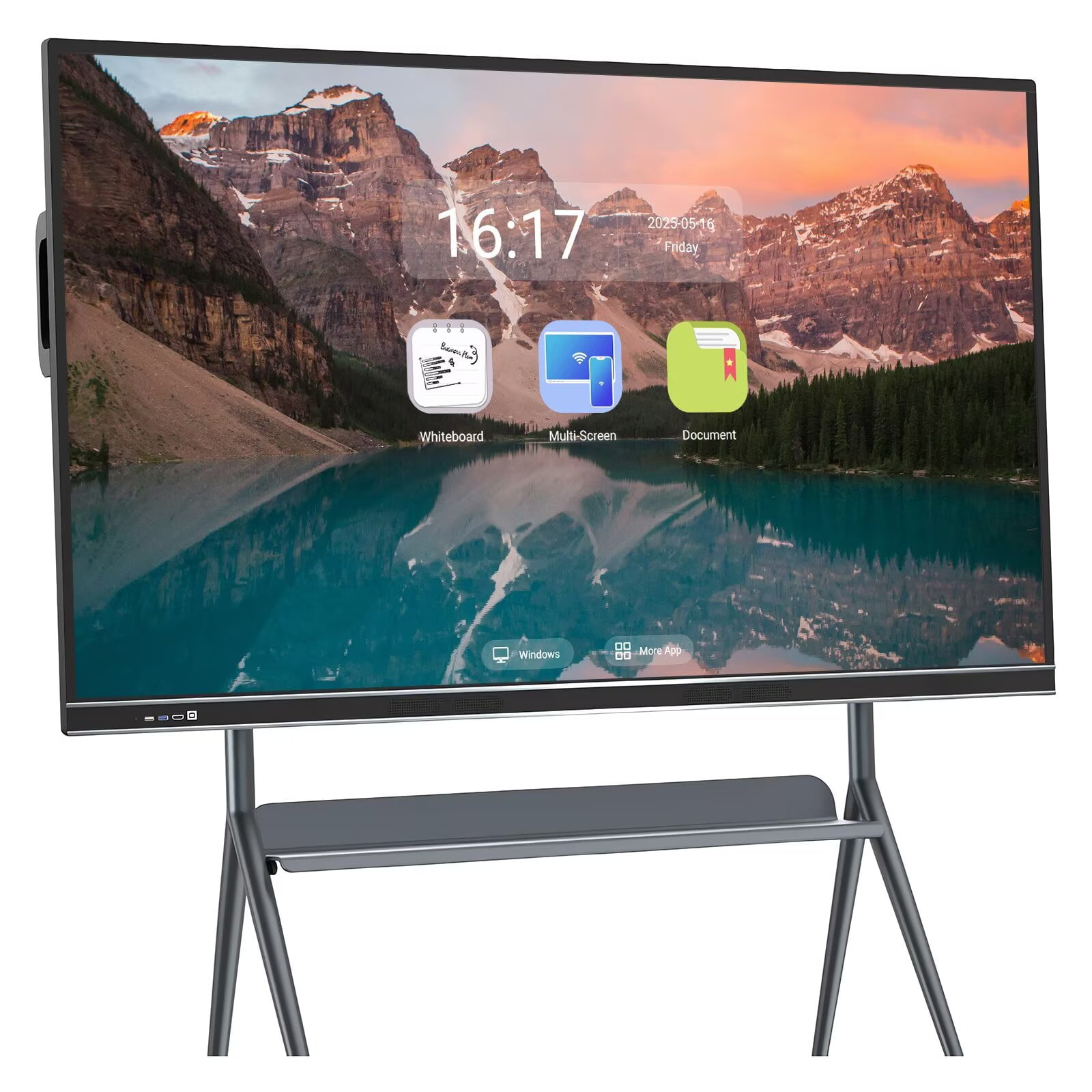 BELNET 75'' Smart Board Electronic Whiteboard Wireless Screen Mirroring Android Interactive ...
