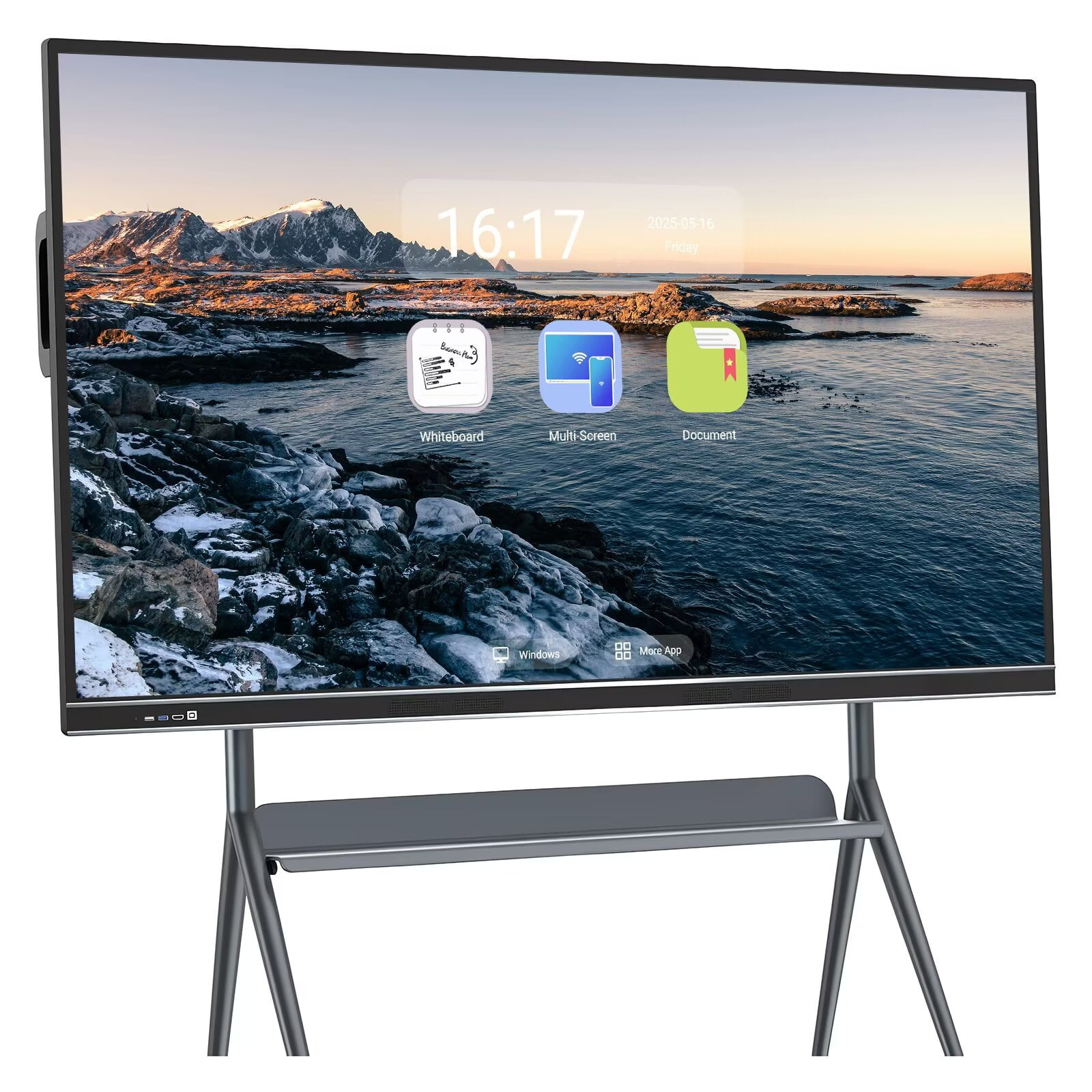 BELNET 86 Inch Smart Board Digital Signage Player & Whiteboard Combo for Retail Ads, Education ...